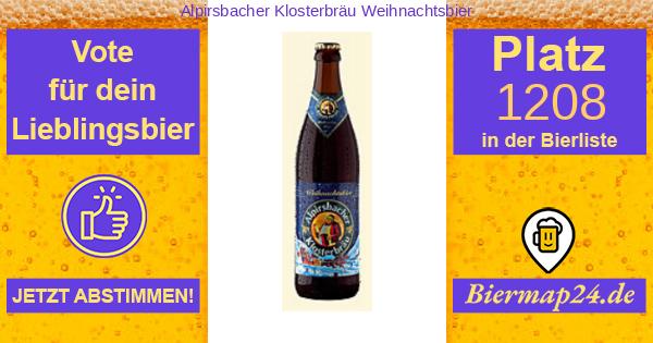 ᐅ Alpirsbacher Klosterbräu Weihnachtsbier » Platz 1220