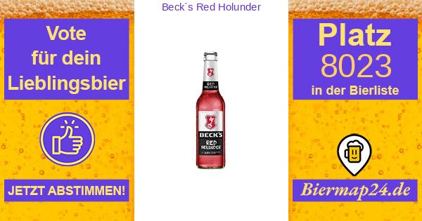 ᐅ Becks Red Holunder Platz 8037 » Test 2024 | Biermap24