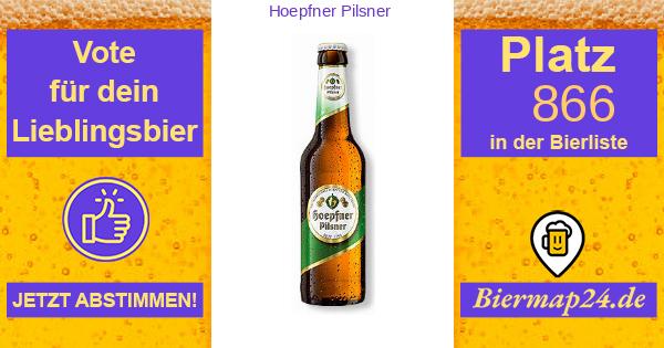 ᐅ Hoepfner Pilsner Platz 884 » Test 2026 | Biermap24