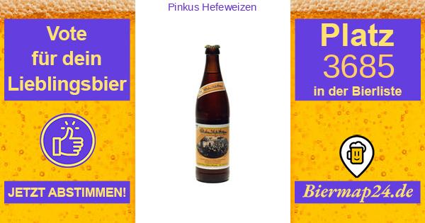 ᐅ Pinkus Hefeweizen Platz 3786 » Test 2024 | Biermap24