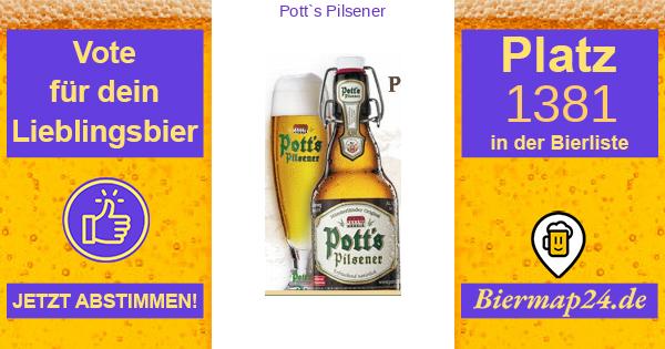 ᐅ Pott`s Pilsener Platz 1401 » Test 2026 | Biermap24