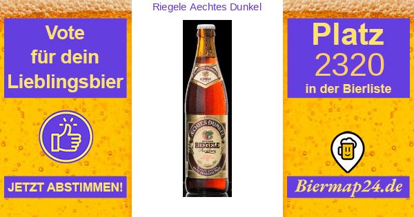 ᐅ Riegele Aechtes Dunkel Platz 2356 » Test 2026 | Biermap24