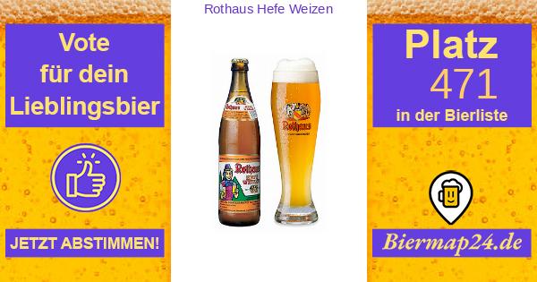 ᐅ Rothaus Hefe Weizen Platz 476 » Test 2025 | Biermap24
