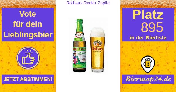 ᐅ Rothaus Radler Zäpfle Platz 907 » Test 2025 | Biermap24