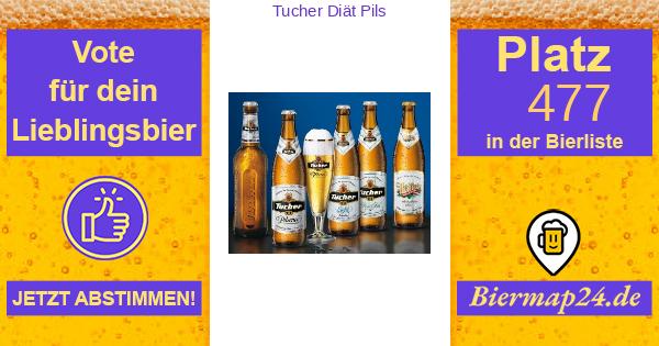 ᐅ Tucher Diät Pils Platz 714 » Test 2026 | Biermap24