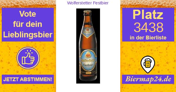 ᐅ Wolferstetter Festbier Platz 3662 » Test 2025 | Biermap24